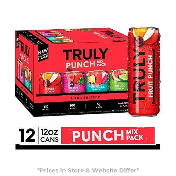TRULY Hard Seltzer Punch Variety Pack, Spiked & Sparkling Water ...